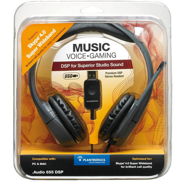 Plantronics Audio 655 Stereo USB Headset | 80935-15 | Headset Store